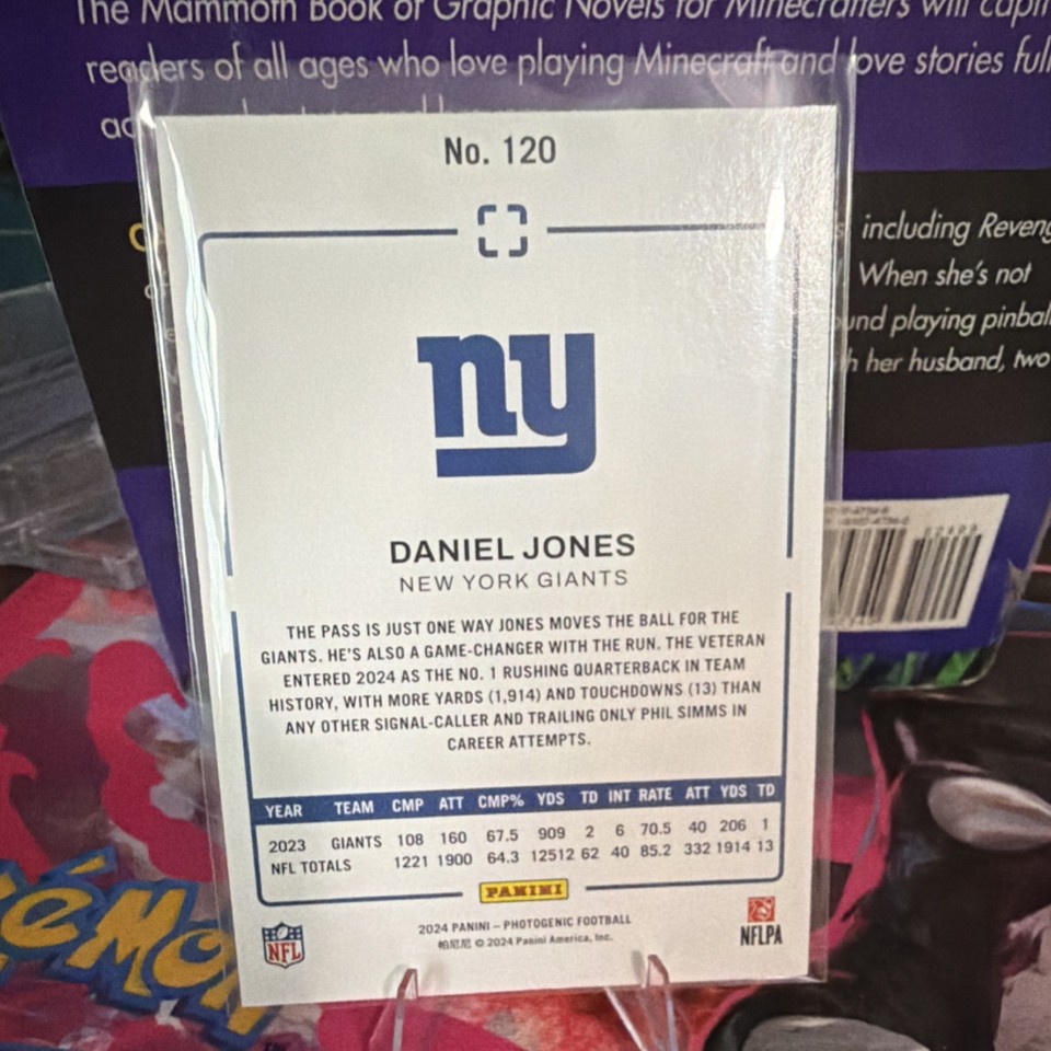 Panini Photogenic 2024 Blue Daniel Jones #120 /99 New York Giants ...