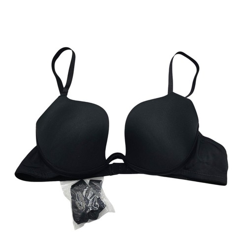 Womens Sz 36B Plunge Padded Push Up Bra Black NEW | eBay