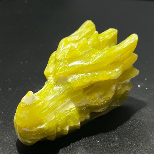 141G Lemon jade tap Skull Carved Figurines Healing 2.7" | eBay UK