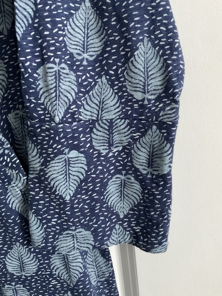 Very Pretty Blue Leaf Design White Stuff 12 | eBay UK