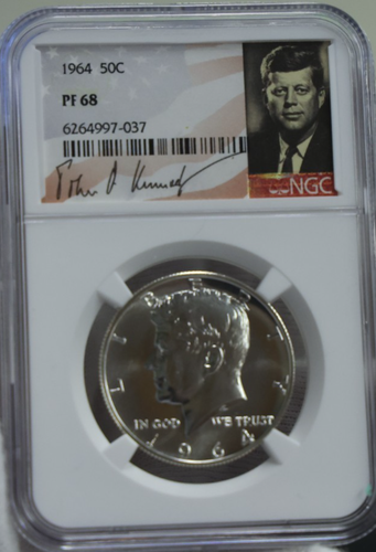 1964 US Kennedy Proof Half 50c NGC PF68 Signer Label.. | eBay