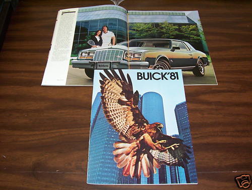 1981 BUICK HUGE 68 p. PRESTIGE BROCHURE RIVIERA ELECTRA LESABRE REGAL ...