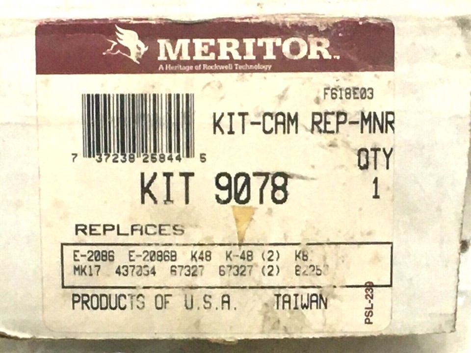 Meritor Camshaft Repair Kit 9078 737238258445| eBay