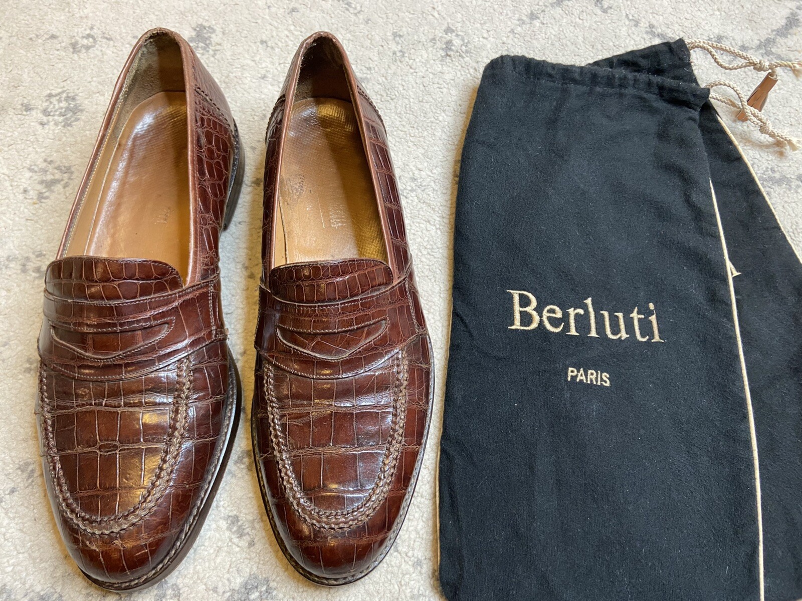 Berluti Andy Démesure Alligator Leather Loafer Mens S… - Gem