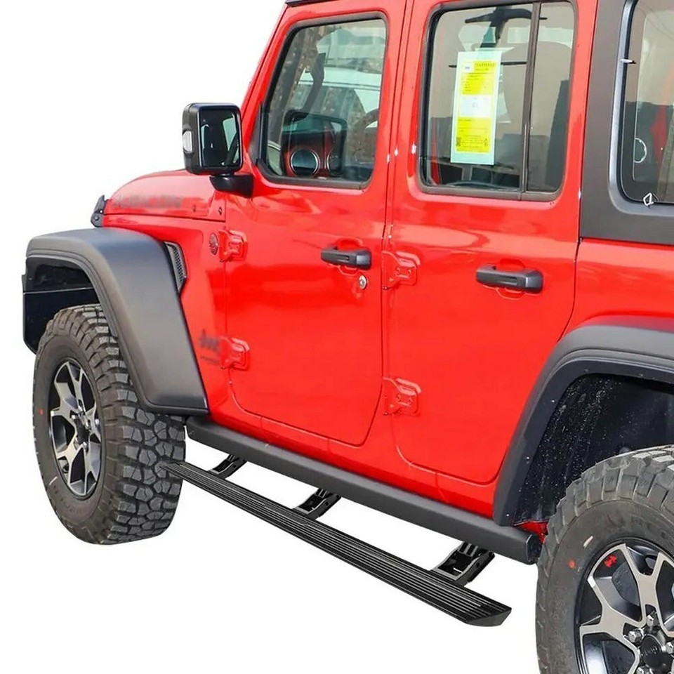 2PCS Power Side Step Electric Running Boards Fits For Jeep Wrangler JL ...