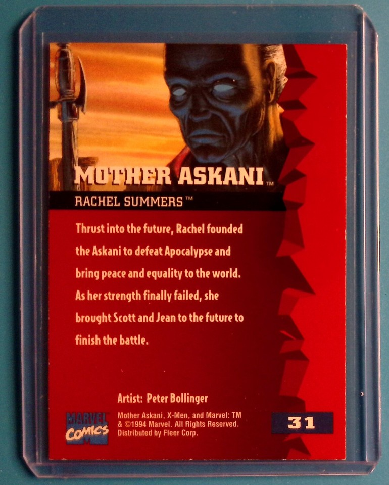 1995 Fleer Ultra X-men Mother Askani #31 | eBay