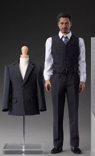 1/6 Male Gray British Gentleman Suit Set For 12'' Narrow Shoulder ...