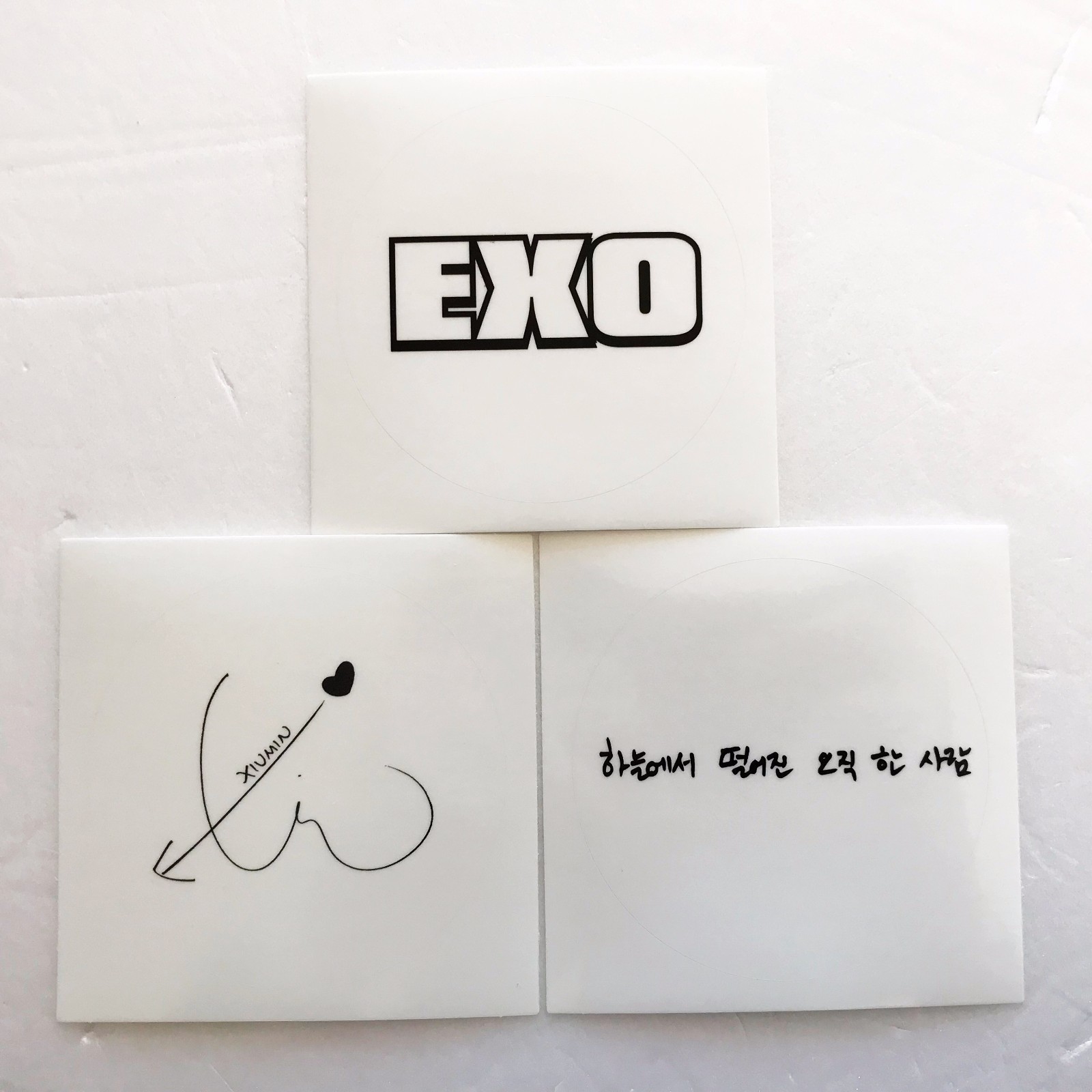 SMTWON SM Artist 2017 Christmas SUM Event EXO Official Message Sticker ...