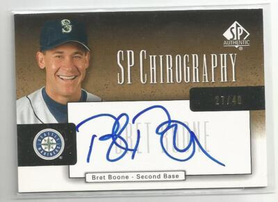 Bret Boone 2004 SP Authentic Chirography SPA Autograph #27/40 Seattle ...