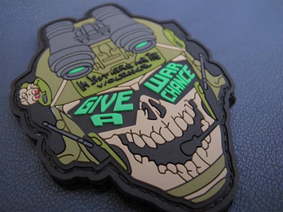 Give War A Chance PATCH PVC 3D MORALE 90 x 70 mm | eBay