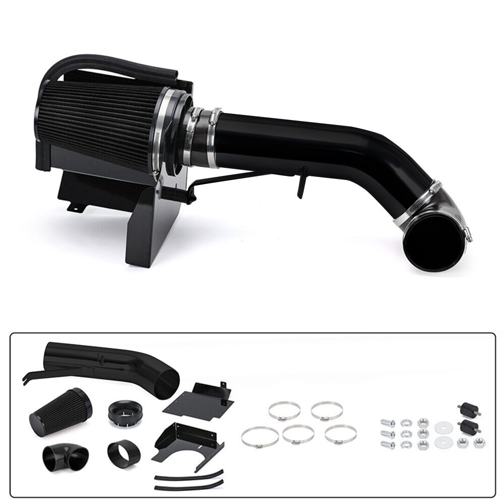 4" Inch Cold Air Intake Kit +Heat Shield for 99-06 GMC/Chevy V8 4.8L/5 ...