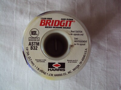 Bridgit Solder Lead Free Nickel Bearing Solder 1/8” dia. | eBay