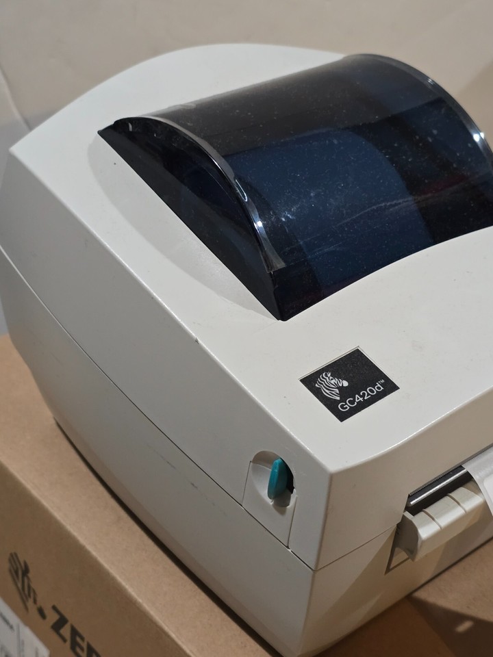 Complete: Zebra GC420D Direct Thermal Desktop Label Printer with Power ...