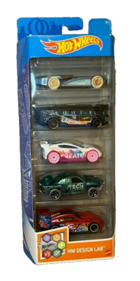 Hot Wheels 5 car Vehicle Gift Pack2 023 HW Design Lab Series | eBay
