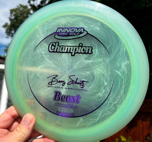 Beast (One of a Kind) Champion Barry Schultz Disc Golf 177G Innova ...