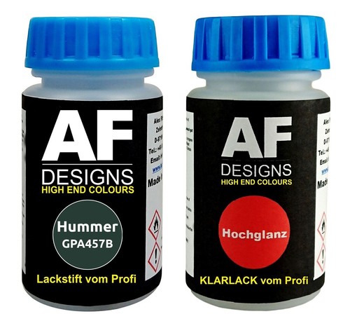 Lackstift für Hummer GPA457B Gasoline II Metallic + Klarlack je 50ml ...