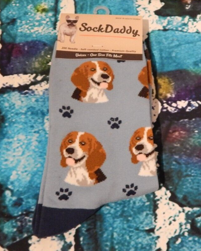 Unisex Adult Blue Sock Daddy Socks/One Size Fits Most/Beagle | eBay