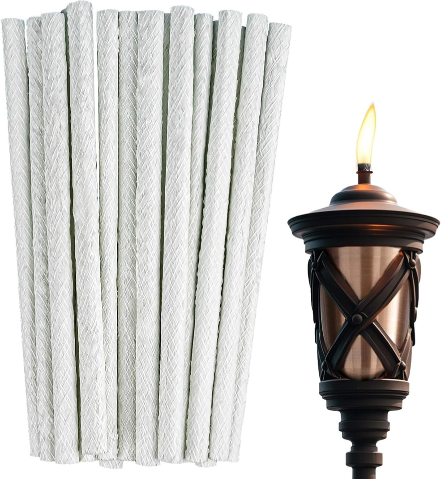 Sukh Oil Lamp Wicks - 20 Pcs Lantern Wick Long Life Fiberglass Torch ...