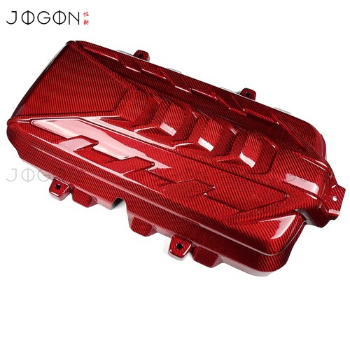Red Carbon 6.2L Engine Cover For Corvette C8 2020-2025 Z51 Stingray ...