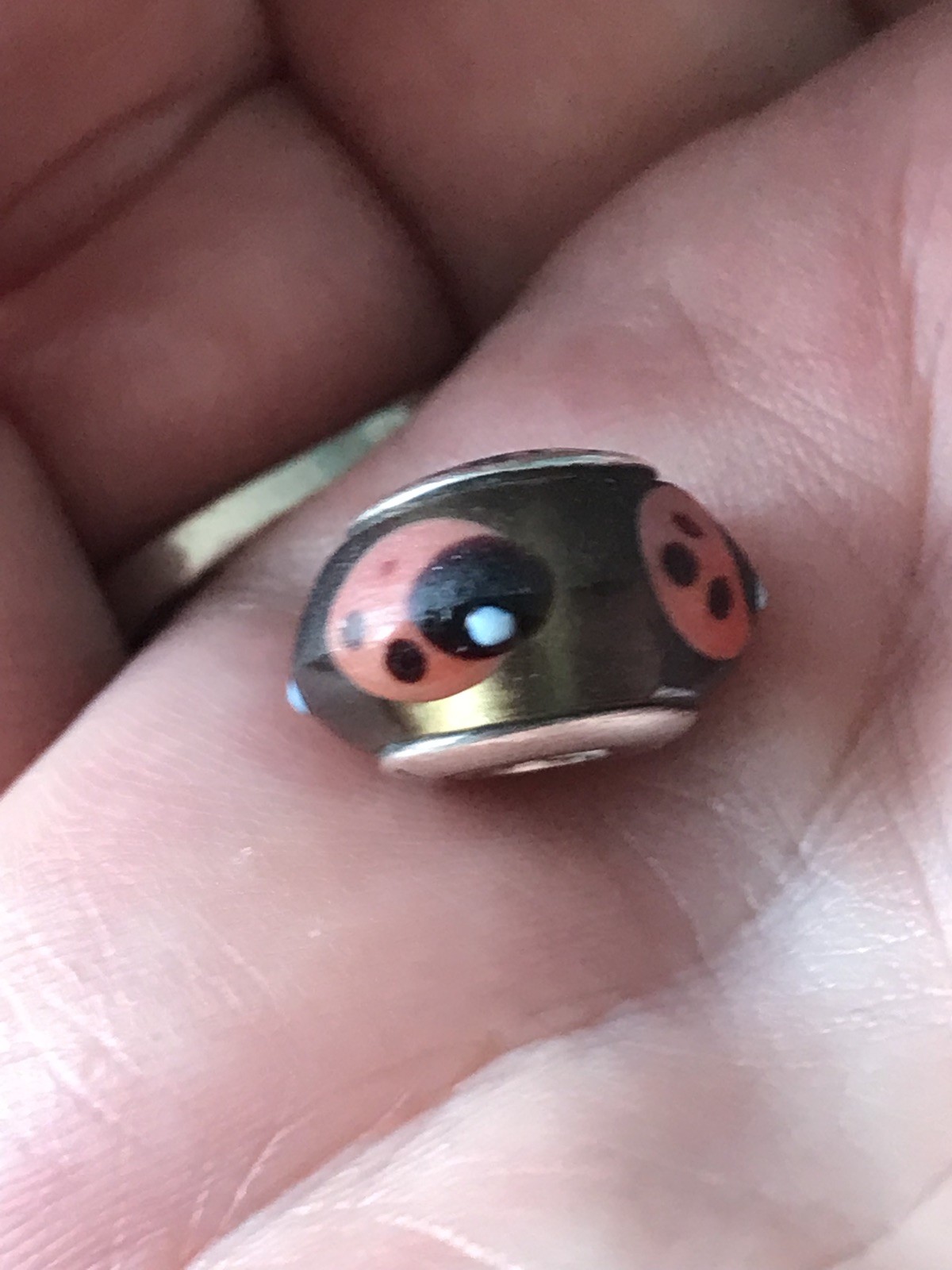 Authentic pandora Red Ladybird Ladybug Murano Glass B… - Gem