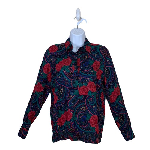 Vintage ALFRED DUNNER Womens Paisley Floral Secretary Geek Chic Size 8 ...