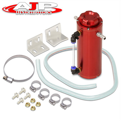 Red 350ML Aluminum Radiator Coolant Bottle Overflow Catch Can Recovery ...