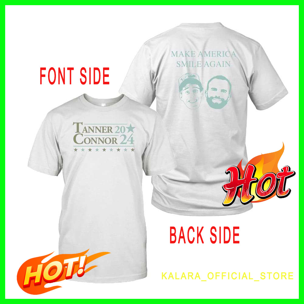 Tanner Connor 2024 Make America Smile Again Shirt S-5… - Gem