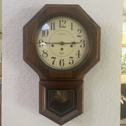 Verichron Regulator Wall Clock - Westminster Chimes | eBay