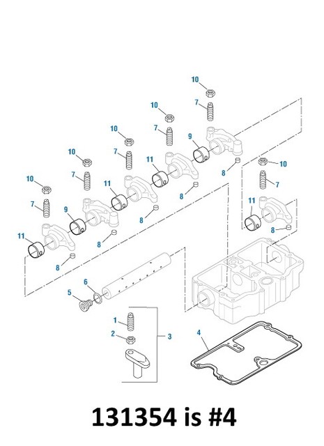 Cummins 855 Rocker Box Housing Gaskets Qty. 3 PAI P/N 131354 Ref ...