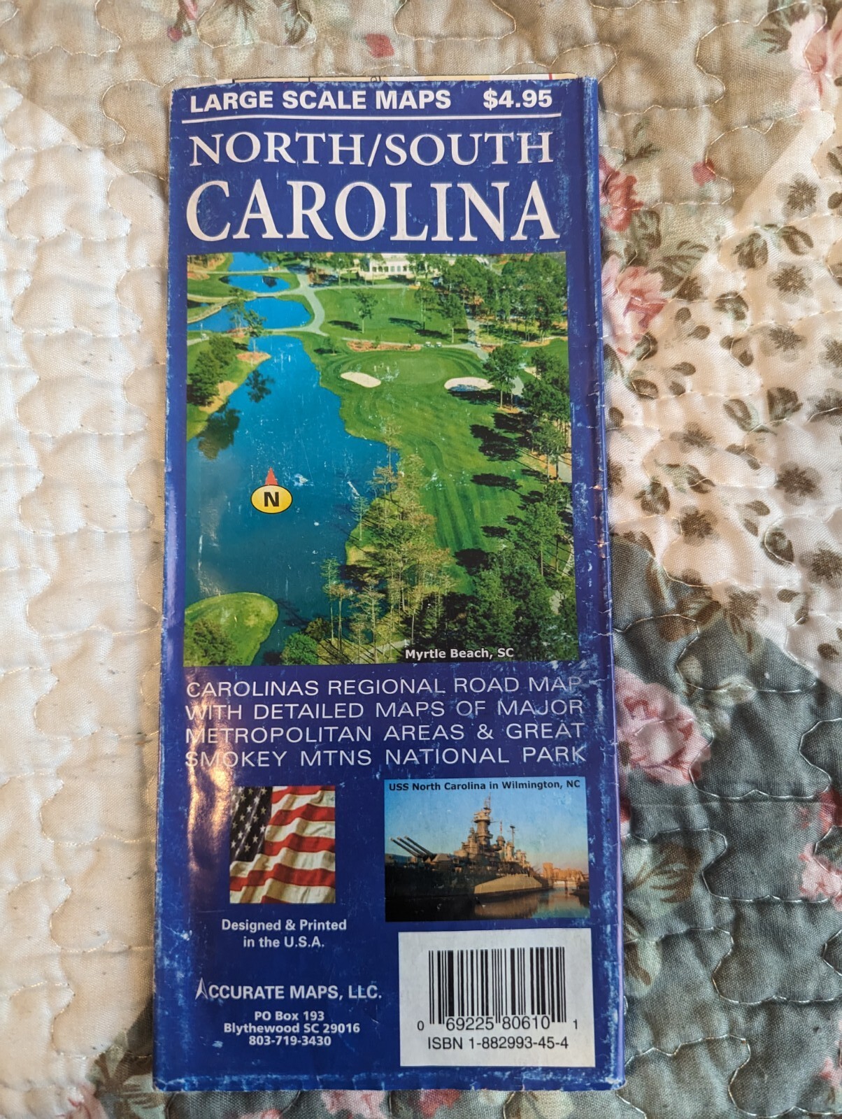 2001 Norrth/South Carolina Large Scale Map | eBay