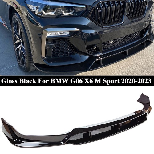 Front Bumper Spoiler Lip Splitter For BMW X6 G06 M Sport 2020-2023 ...