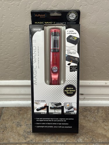 VuPoint Solutions Magic Wand II Portable Scanner Model ST441R - New ...