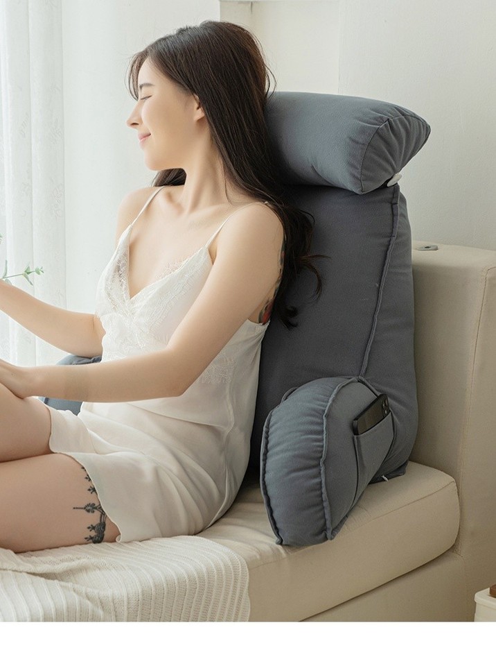 Cuddle Cushion Back Lumbar Support Head Rest Bed Reading Pillow Plump ...