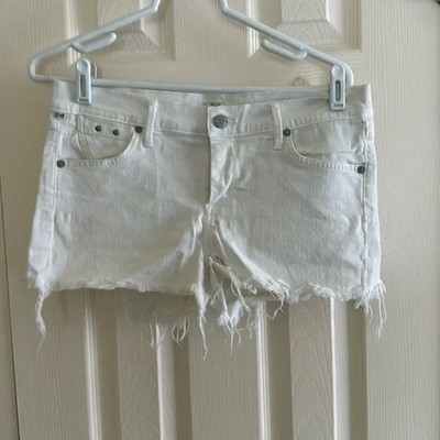 Citizens of Humanity White cut-off shorts size 29 | eBay