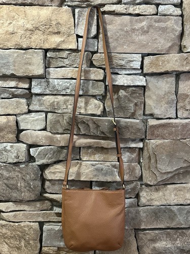 Michael Kors Camel Brown Pebbled Leather Crossbody Shoulder bag Tassel ...