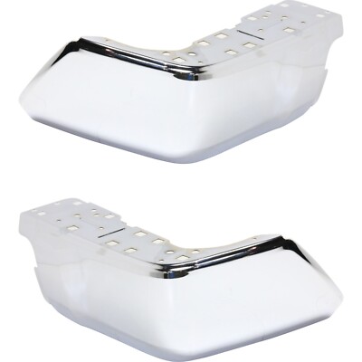 Bumper End Set For 14-21 Toyota Tundra Rear Chrome Steel 521510C100 ...
