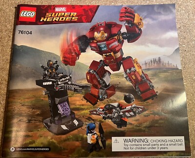 LEGO Marvel Instructions for set 76104, The Hulkbuster Smash-Up | eBay