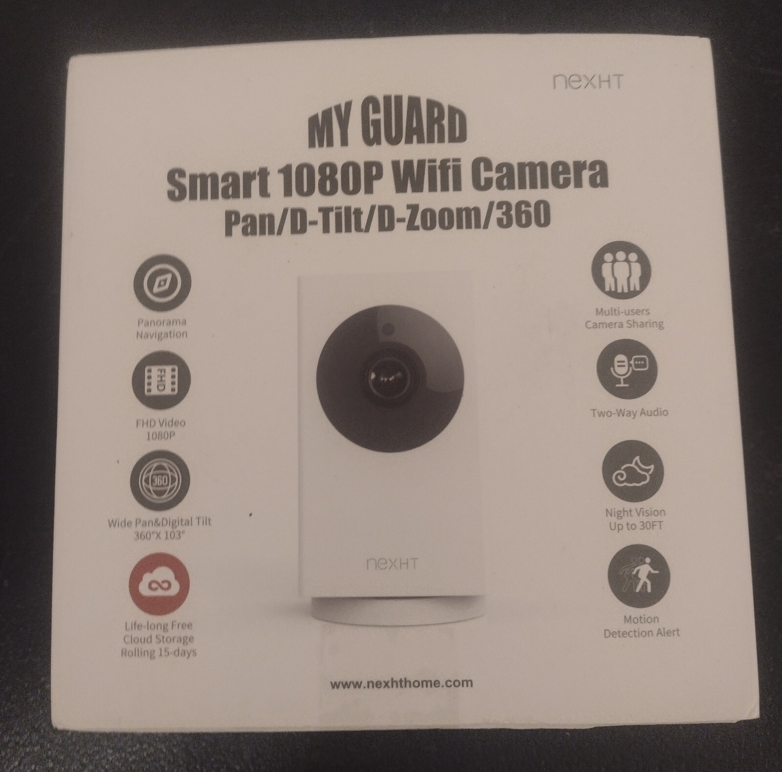 NexHT Smart 1080P WiFi Camera Pan/Tilt/Zoom/360 86316 | eBay
