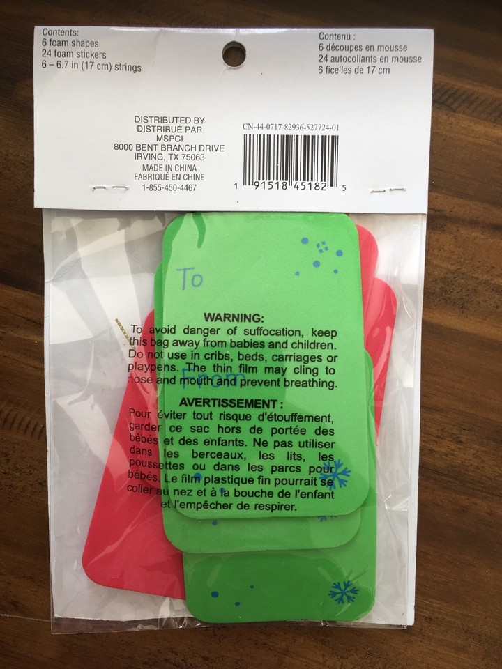 Creatology Christmas Foam Tag Kit Craft 36 pc Age 4+ New | eBay