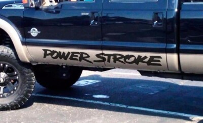 PowerStroke Windshield Banner Decal Ford Trucks 4”x36” Sticker power ...