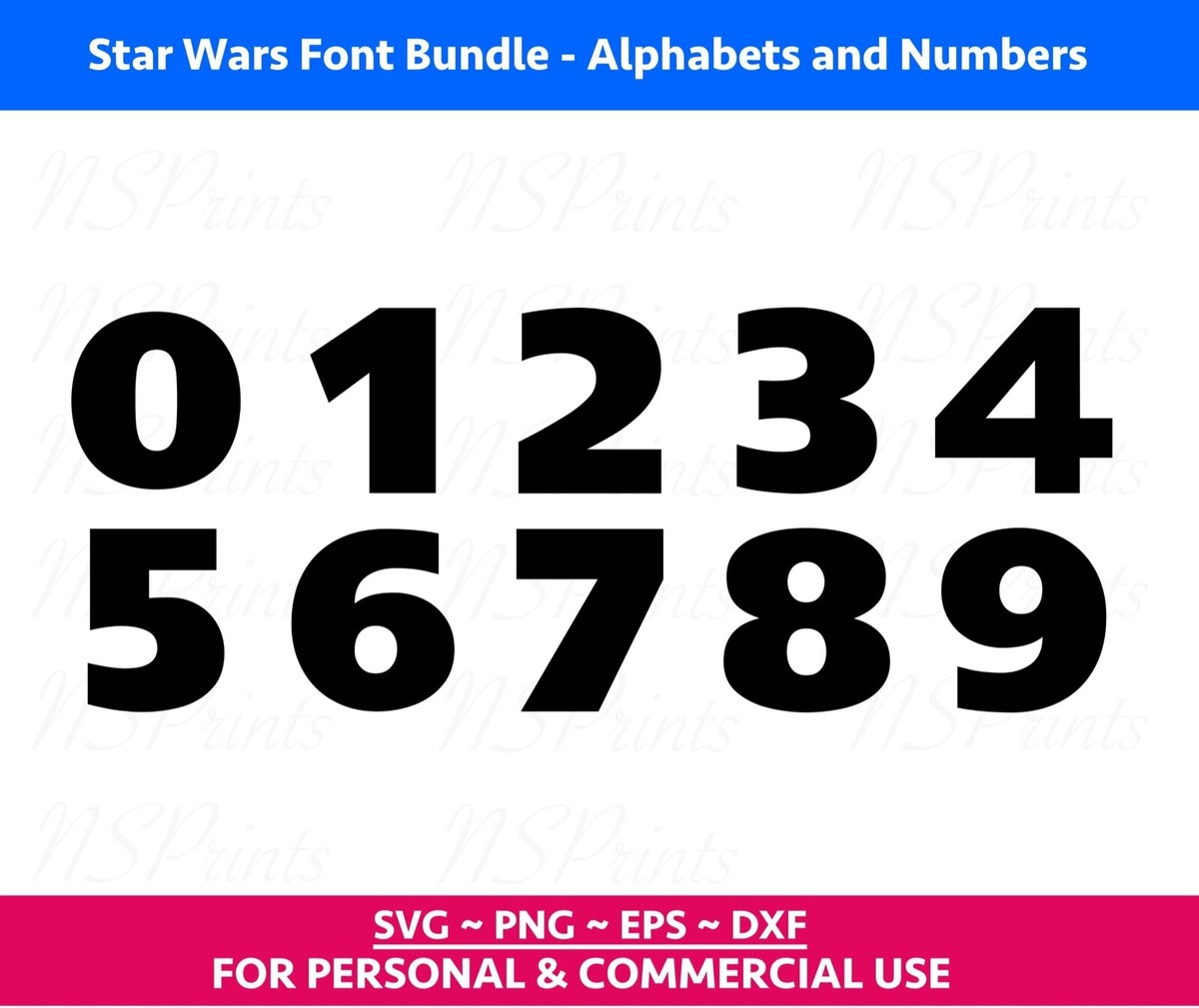 Star Jedi Font Star Wars Banner Printable ALLE BUCHSTABEN (3 Design)