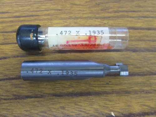 A.B. TOOLS Keyseat Cutter .472" x .1935" Carbide | eBay