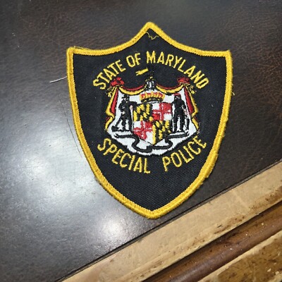 Vintage / Obsolete Police Department Patch Maryland Special Police | eBay