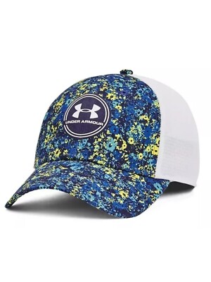 UNDER ARMOUR Mens Iso-chill Driver Fashion Adjustable Cap Hat Starfruit ...