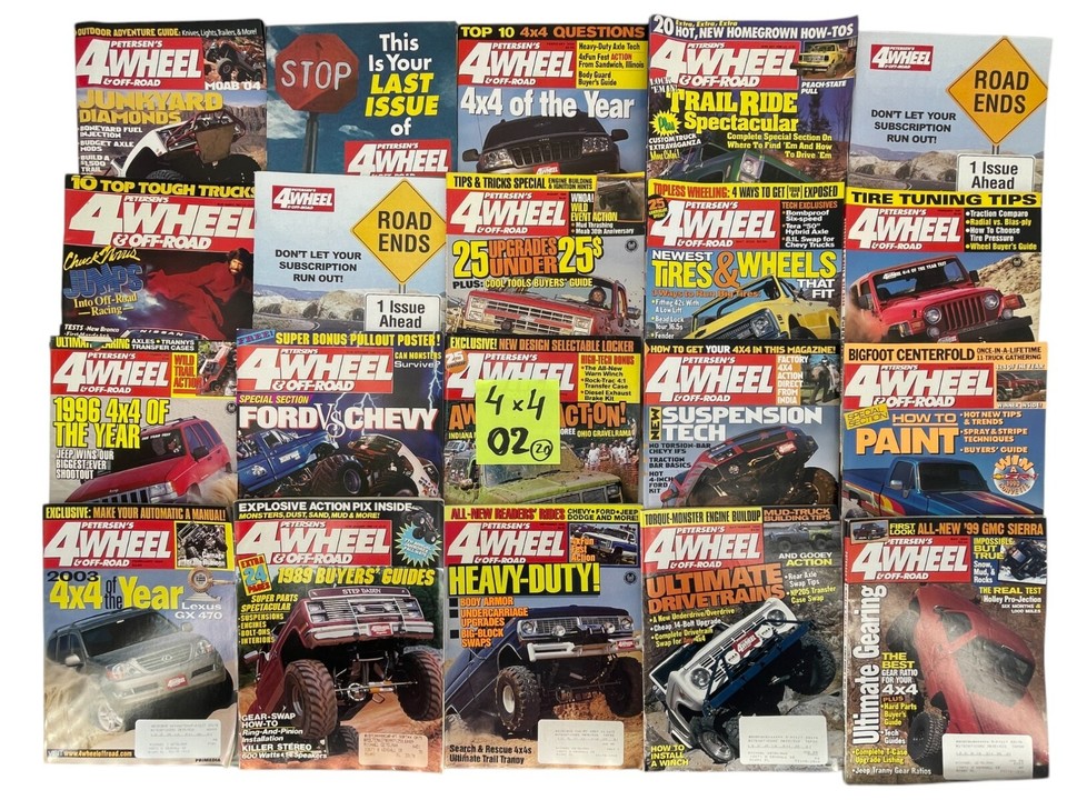 Vintage Lot of 18 Magazines Petersen's 4 Wheel & Off-Road #2 | eBay