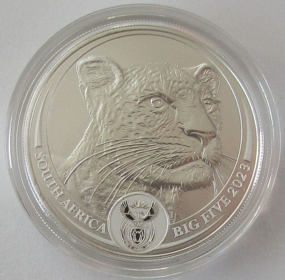 South Africa 5 Rand 2023 Big Five II Leopard 1 Oz Silver | eBay