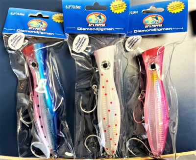 DIAMOND JIG MAN BP'S POPPER * TOPWATER * TUNA * STRIPED BASS * BLUEFISH ...