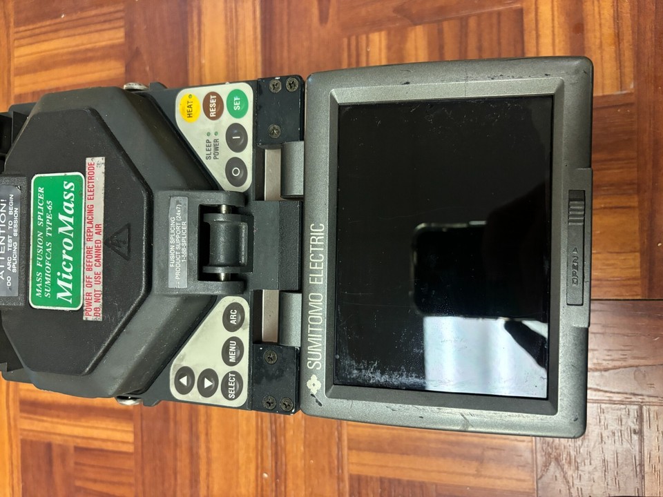 Sumitomo Type-65 SM MM Ribbon Fiber Fusion Splicer w/ Cleaver Type ...