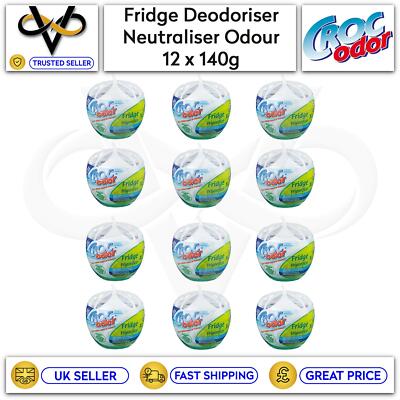 12 x Croc Odour Fridge Deodoriser XL Neutraliser Odour Freshener Smell ...