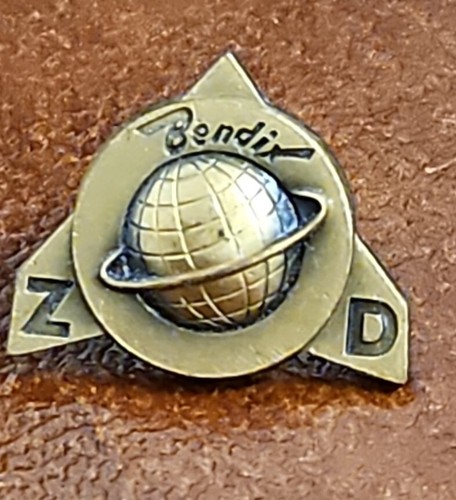 VTG Gold Toned Enameled Lapel Hat Pinback Bendix Automotive | eBay
